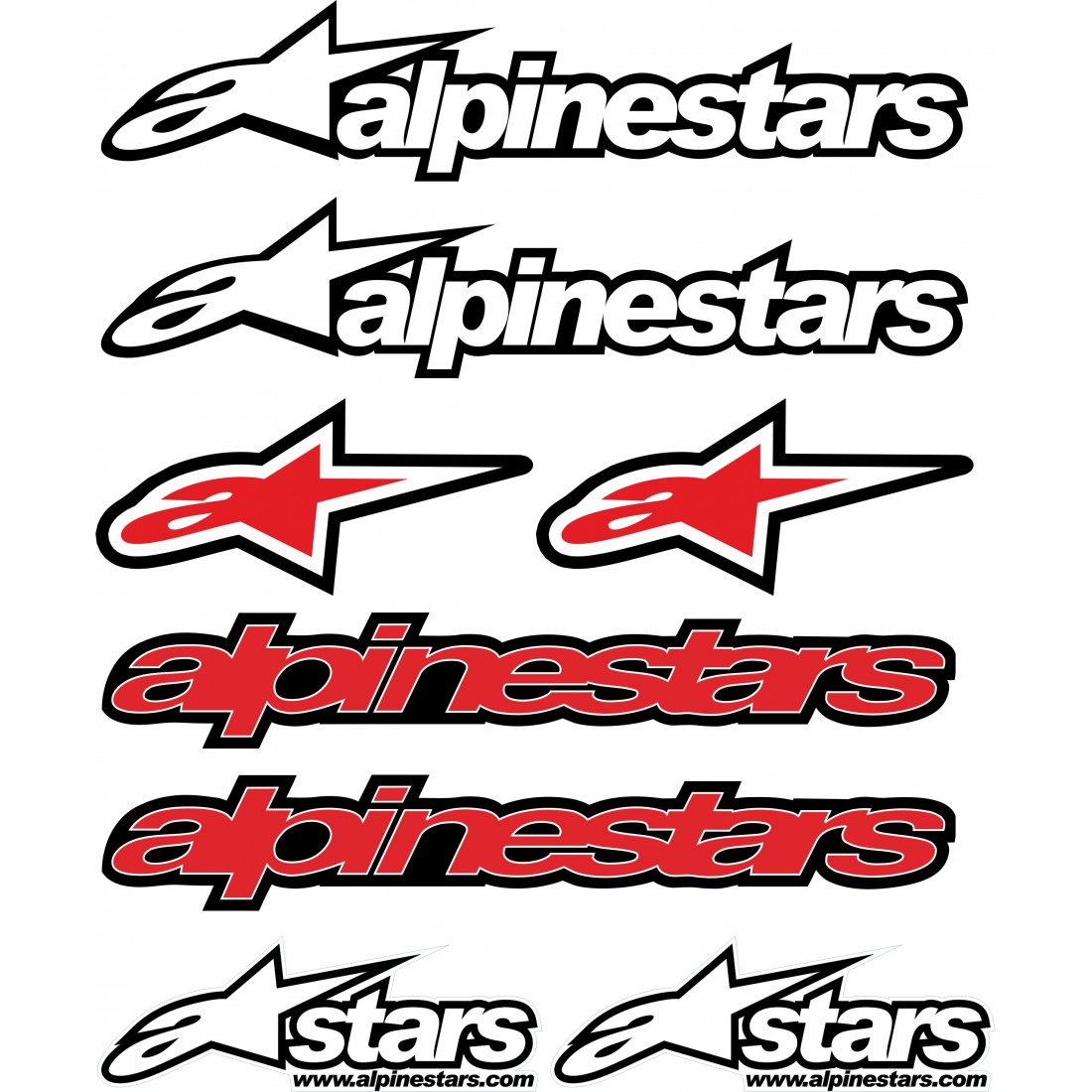 ALPİNESTARS STİCKER A4 SET