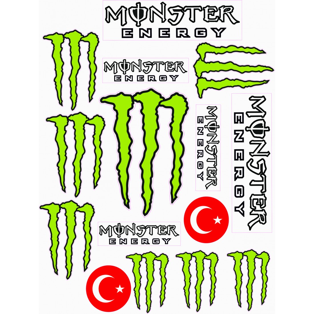 MONSTER A4 STİCKER M-1