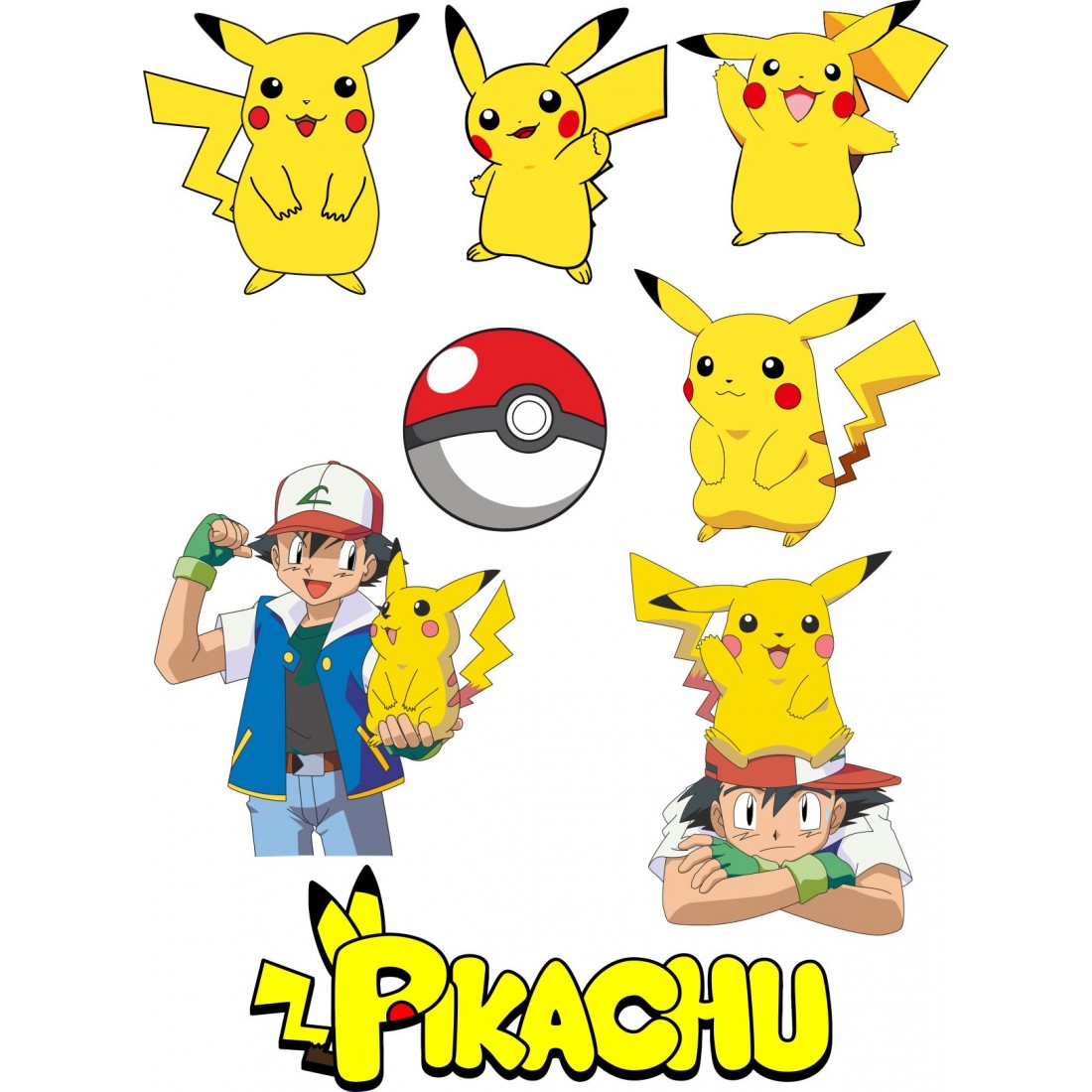 PİKACHU A4 STİCKER
