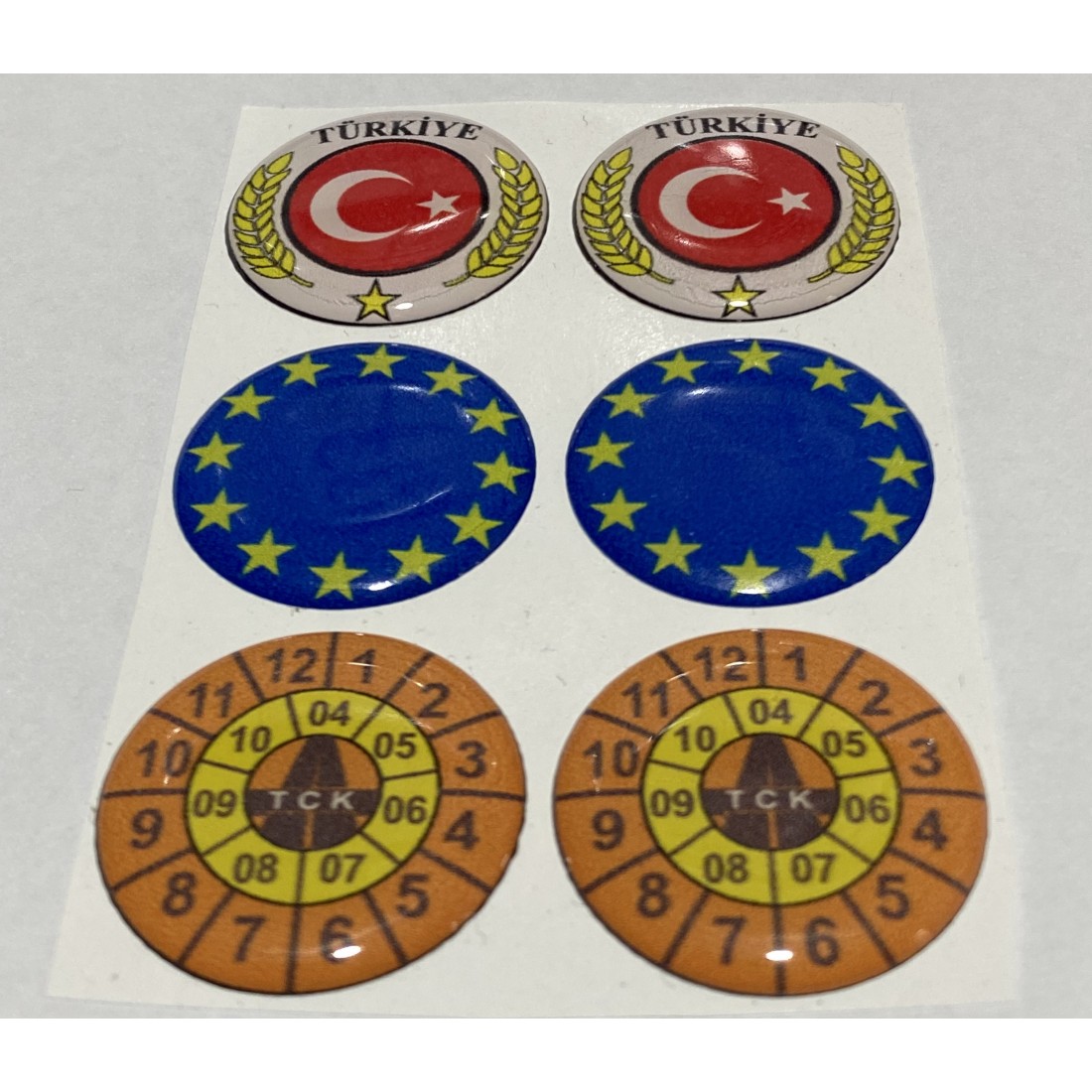 Plaka Pulu Damla Etiket Sticker