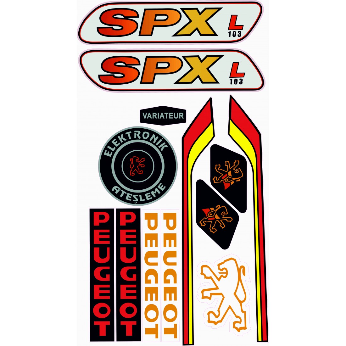 PEJO 103 SPXL YAZI SETİ GENİŞ DEPO